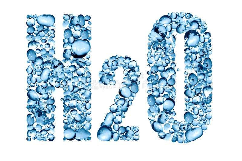 Fórmula H2O del agua foto de archivo. Imagen de ciencia - 55192352