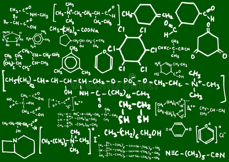 Fórmula química ilustración del vector. Ilustración de química - 12470422