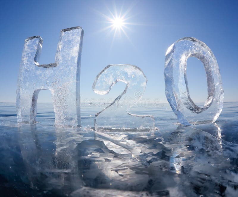 Fórmula Química Da água H2O Foto de Stock - Imagem de glacial, limpar ...