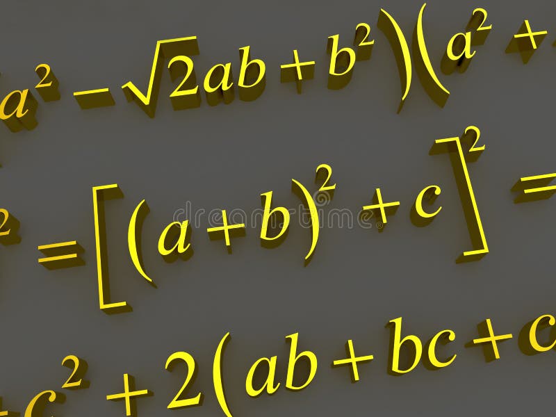 Fórmulas matemáticas stock de ilustración. Ilustración de profesor ...