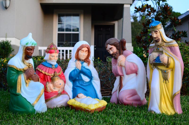 Jul Kristi Födelse, Jesus Födelse. Tre Konungar. Fotografering för ...