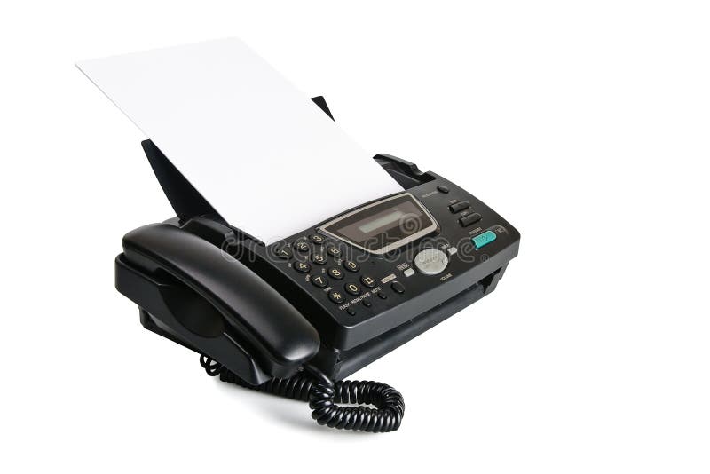 Faxmaskin arkivfoto. Bild av paus, information, meddelande - 12562934