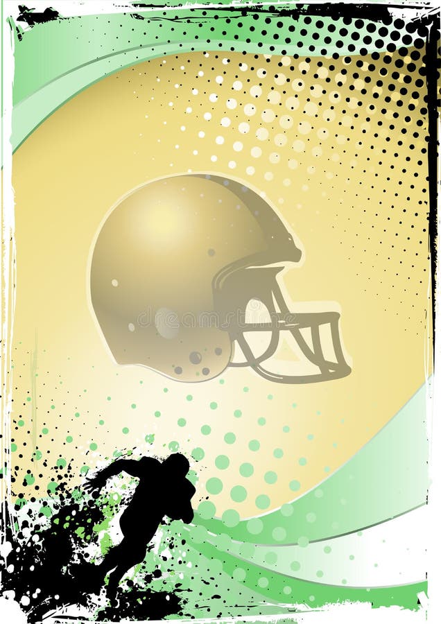 Fútbol americano ilustración del vector. Ilustración de americano ...