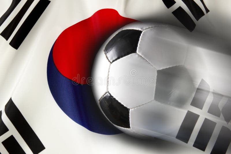 Fútbol coreano imagen de archivo. Imagen de oscurecer - 14428047
