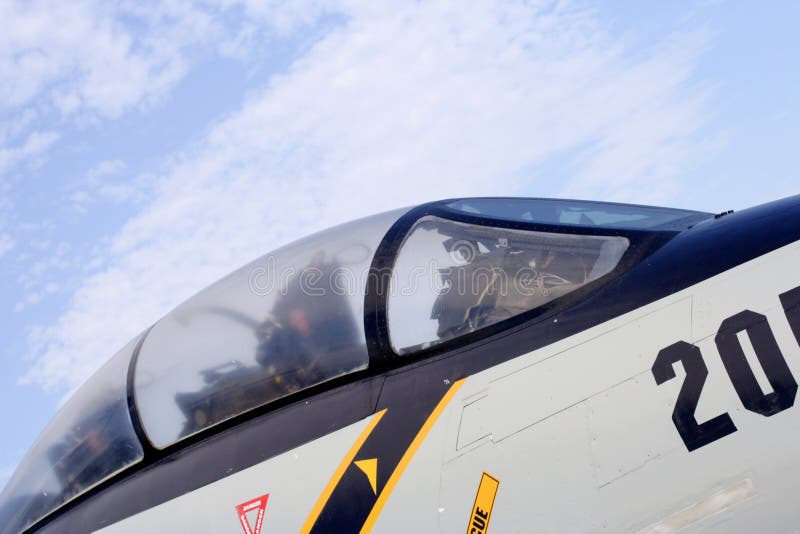 F-14 Fighter Aircraft Cockpit Stock Image - Image of outside, aircraft ...