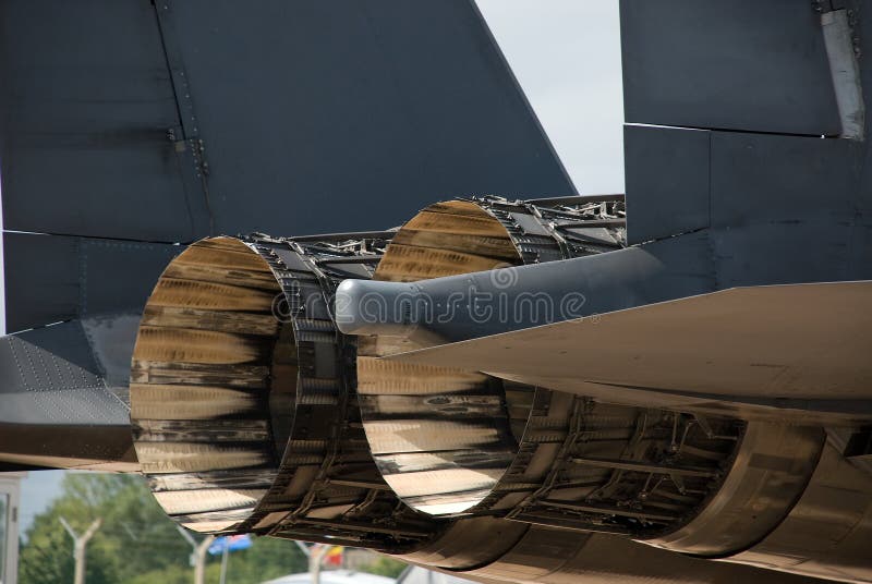 F-15 Eagle jet efflux stock photo. Image of riat, detail - 5986662
