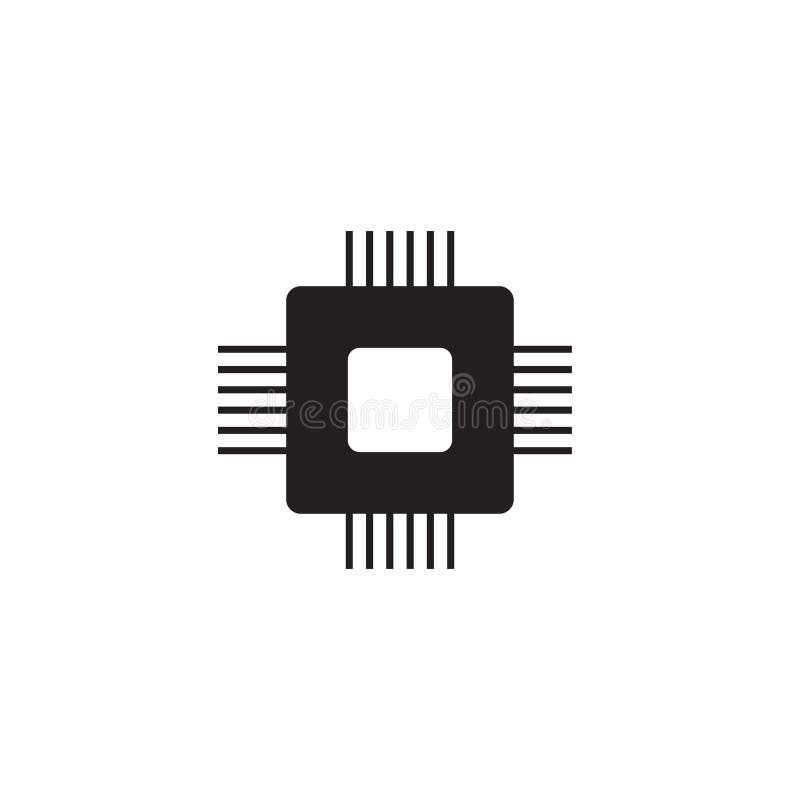 Icon for Web & Mobile , CPU, Processor Isolated Flat Web Mobile Stock ...