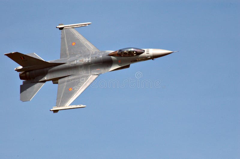 F-16, top view stock image. Image of blue, altitude, airplane - 316319