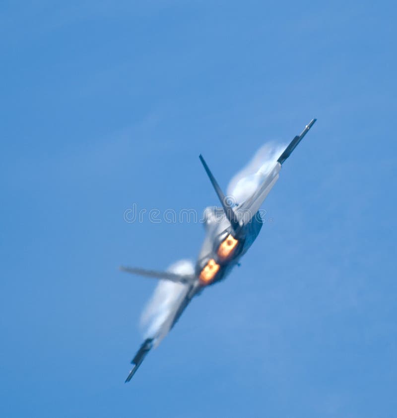 An F-22 jet stock photo. Image of fast, vapor, front, cutting - 3314648