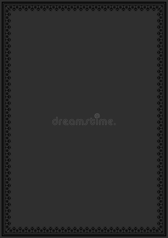 Black Frame Ornamental Decorative Luxurious Frame Border Design Vector ...