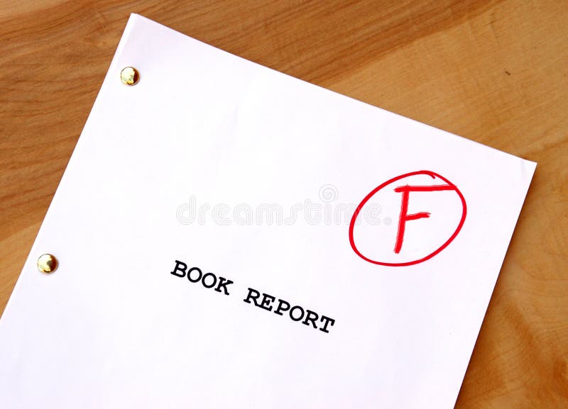 Term paper showing F grade stock image. Image of elementary - 527167