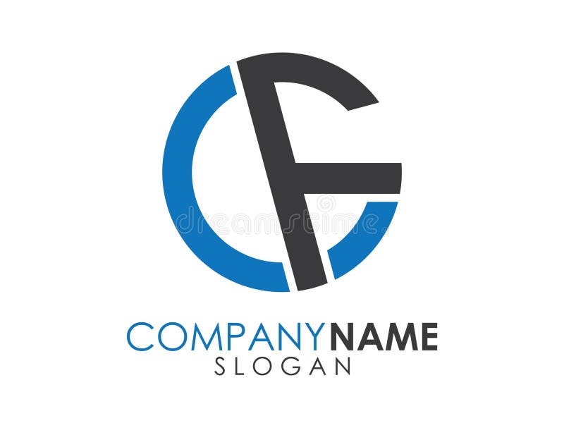 F circle font logo 1 stock vector. Illustration of number - 289644681