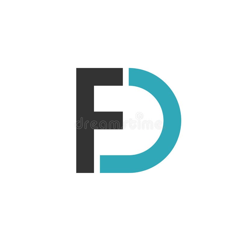 Letter F D Logo Design Template Stock Illustrations – 413 Letter F D ...
