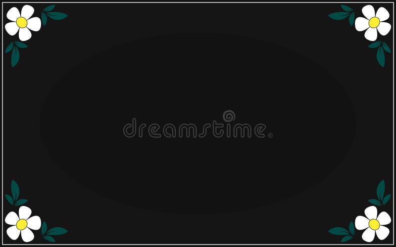 Daisy Floral Frame Border Vector Design Presentation Slide Photo Frame ...