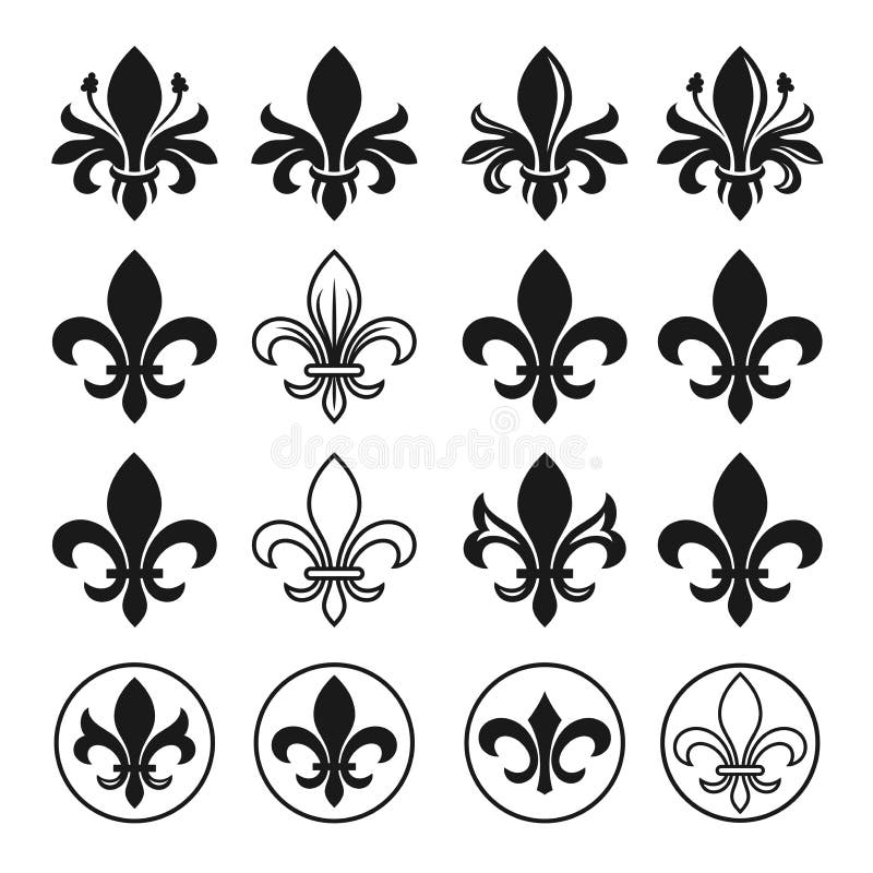 Fleur de lis stock vector. Illustration of fleurde, fleur - 262151663