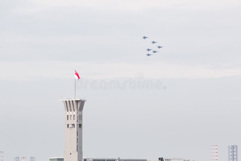 F15 Figther Jet Salue Flypass Stock Image - Image of parade, national ...