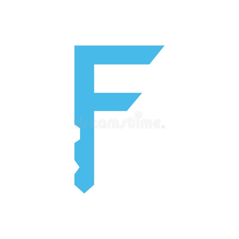 F Icono Del Logotipo Del Vector De Letra Inicial Ilustración del Vector ...