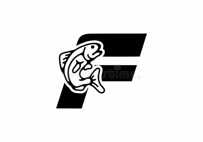 Letter F fish stock vector. Illustration of type, sign - 26291167