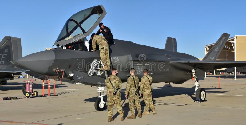 F-35 Jet Undergoing Maintenance Editorial Photo - Image of joint ...