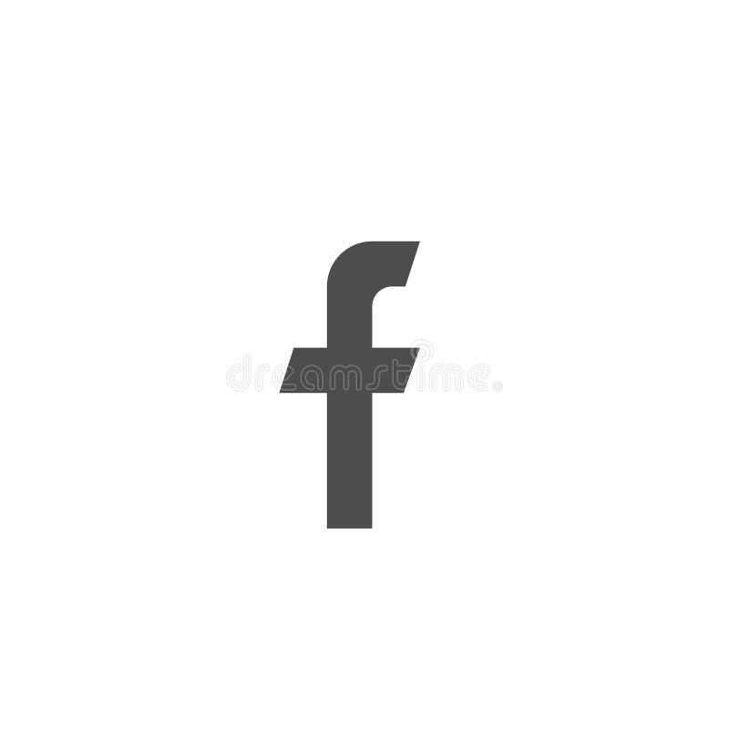 Letter F Icon. Social Media Icon. Facebook Icon. Editorial Image ...