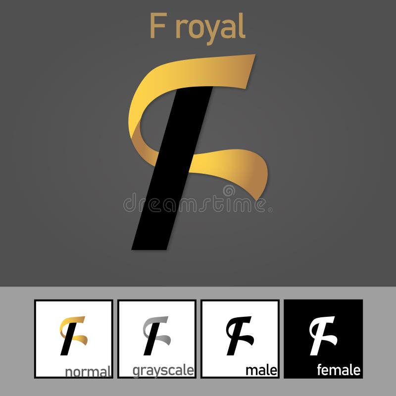 F Letter Logo Royal. - Vector Stock Vector - Illustration of concept ...