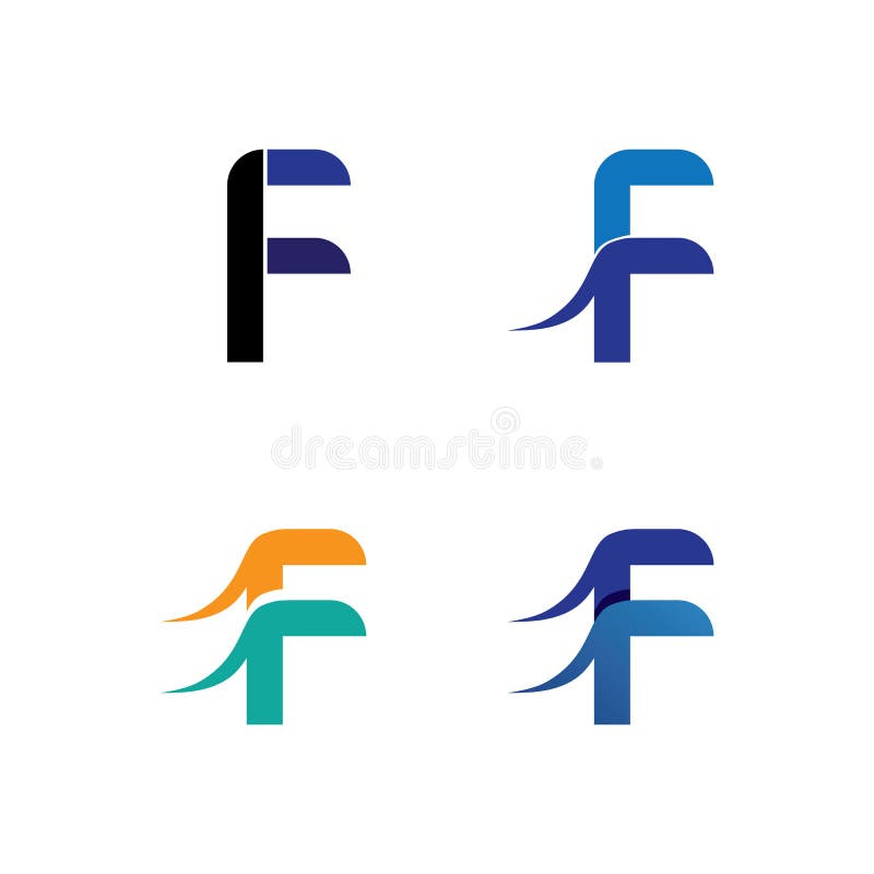 F Letter Logo and Symbols Template Vector Icons Stock Illustration ...