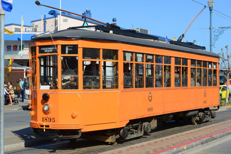 F-Line Antikenstraßenbahn, San Francisco, USA Redaktionelles Stockfoto ...