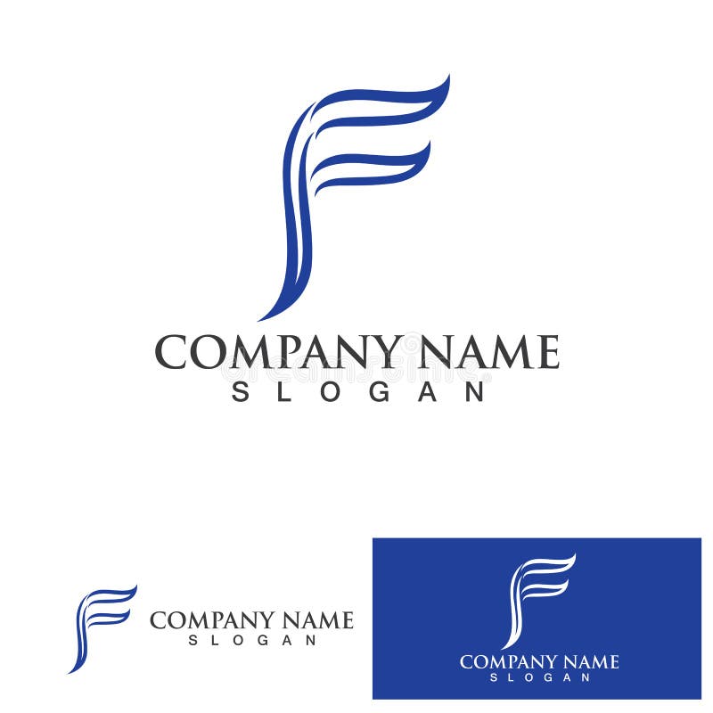 F Logo and Symbol Vector Icon Stock Vector - Illustration of fast ...
