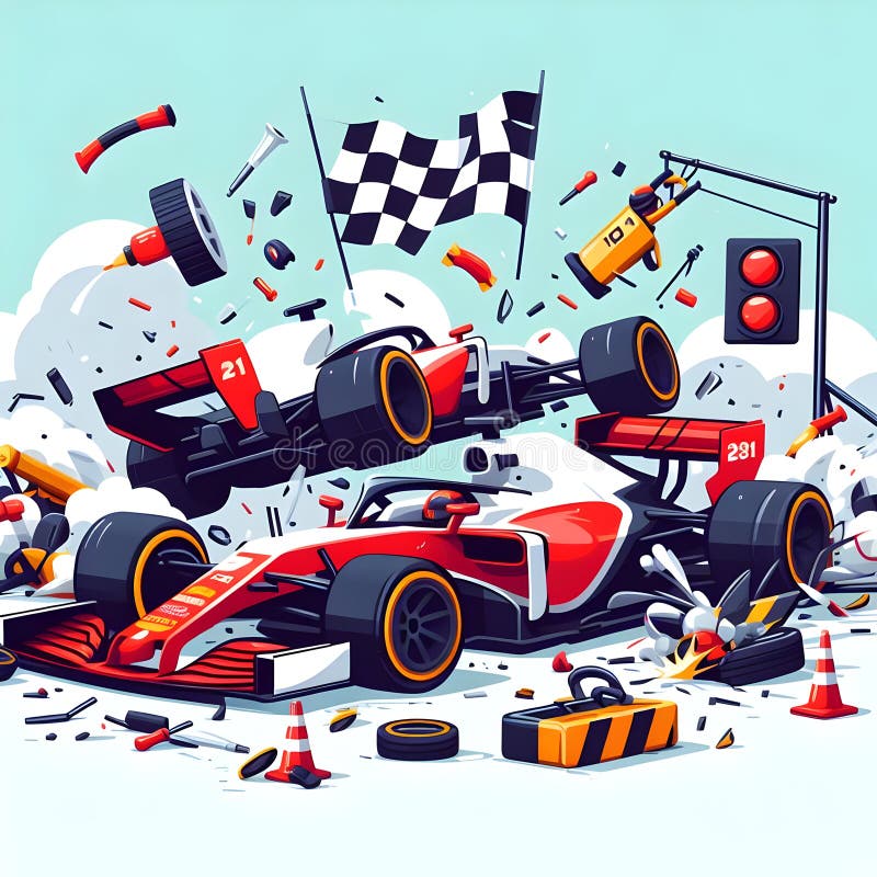 Cartoon F1 Car Stock Illustrations – 243 Cartoon F1 Car Stock ...