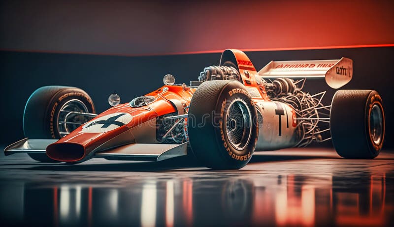 F1 Race Car. Generative ai stock illustration. Illustration of action ...