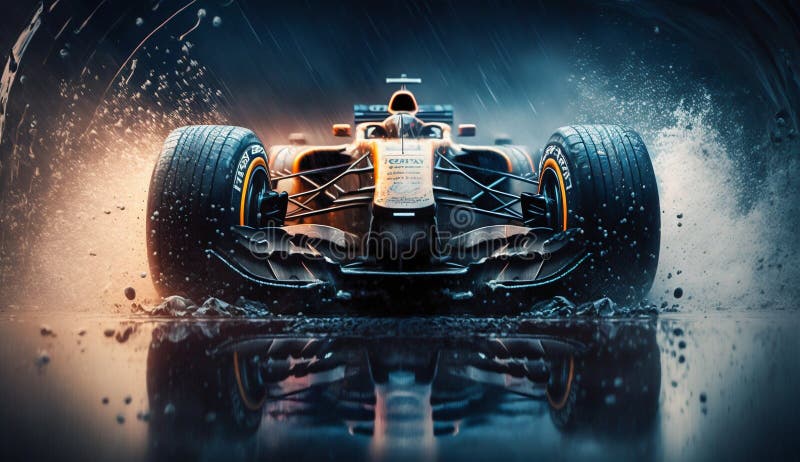 F1 Race Car. Generative ai stock illustration. Illustration of ...