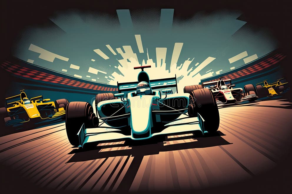 F1 raceway stock illustration. Illustration of race - 271990509