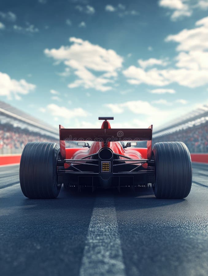 F1 Racing Car on Pit Lane stock image. Image of interior - 387692377