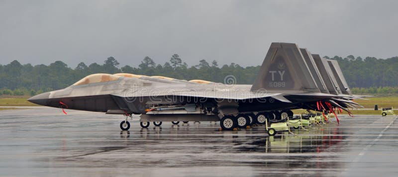 F-22 Raptor Squadron editorial stock image. Image of force - 52987794