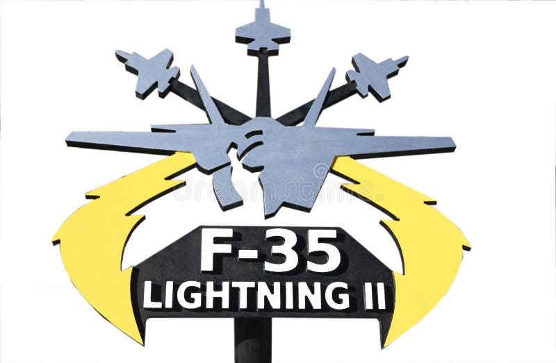 F-35 symbol stock illustration. Illustration of lightning - 81957861