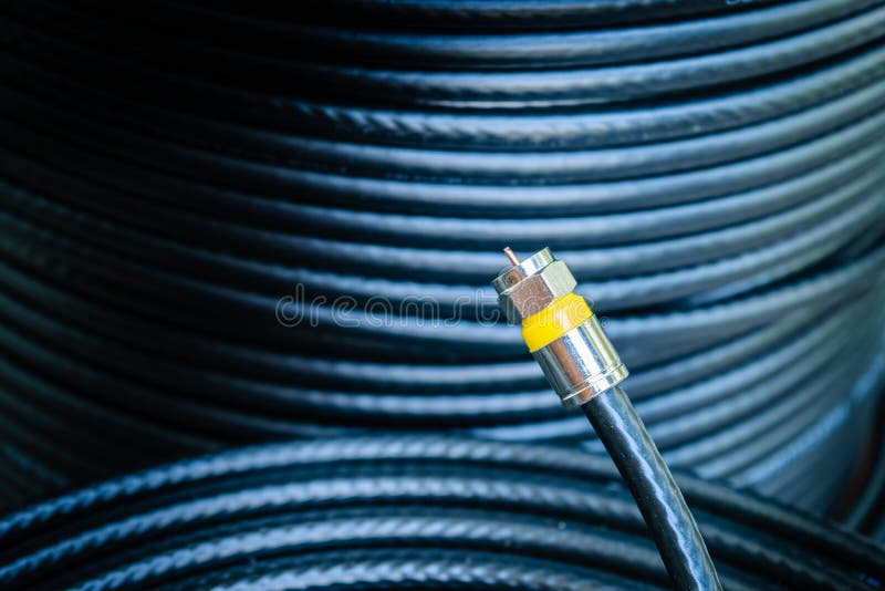 F Type Connector stock photo. Image of black, global - 93843082
