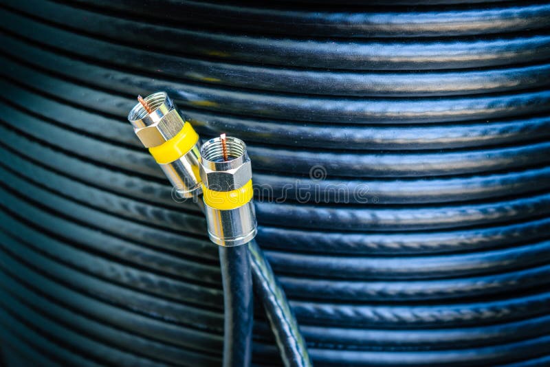 F Type Connector stock photo. Image of global, coaxial - 93843126