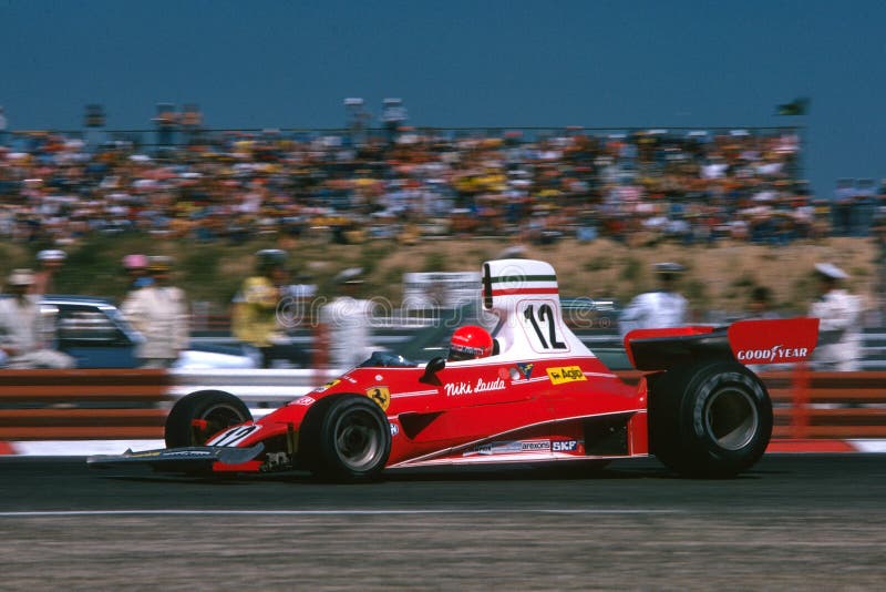 F1 1975 - Niki Lauda Ferrari Editorial Stock Image - Image of 1975 ...
