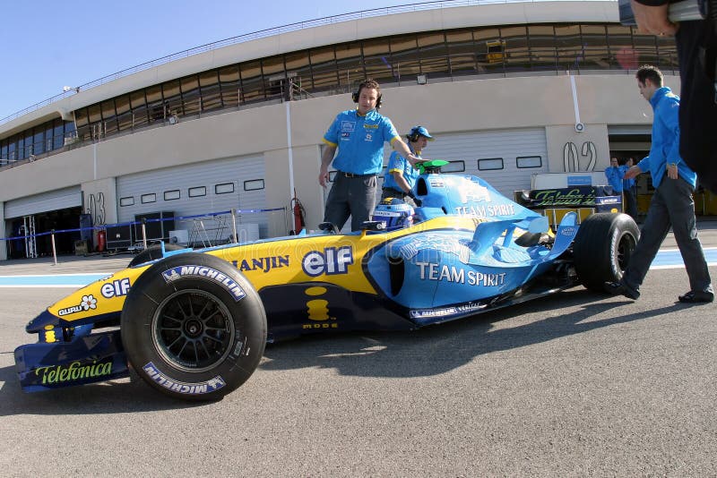 F1 2004 - Franck Montagny Renault Editorial Stock Image - Image of ...