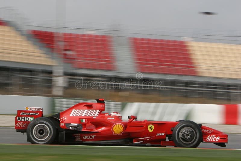 F1 2008 - Kimi Raikkonen Ferrari Editorial Stock Image - Image of f2008 ...