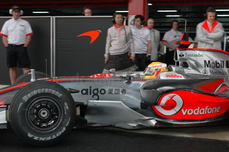 F1 2008 - Lewis Hamilton McLaren Editorial Image - Image of formula ...