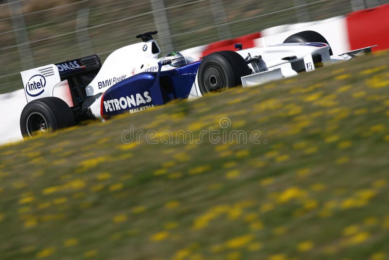 F1 2009 - BMW Sauber Van Heidfeld Van De Inkeping Redactionele Foto ...