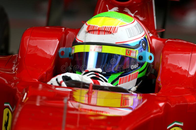 F1 2009 - Felipe Massa Ferrari Editorial Photography - Image of test ...