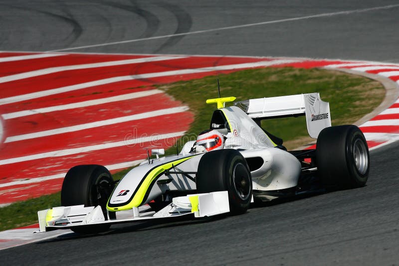 F1 2009 - GP Do Brawn De Rubens Barrichello Foto Editorial - Imagem de ...
