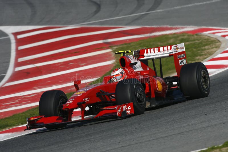 F1 2009 - Kimi Raikkonen Ferrari Editorial Stock Photo - Image of ...