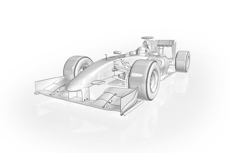 Formula One Car Outline Stock Illustrations – 917 Formula One Car ...