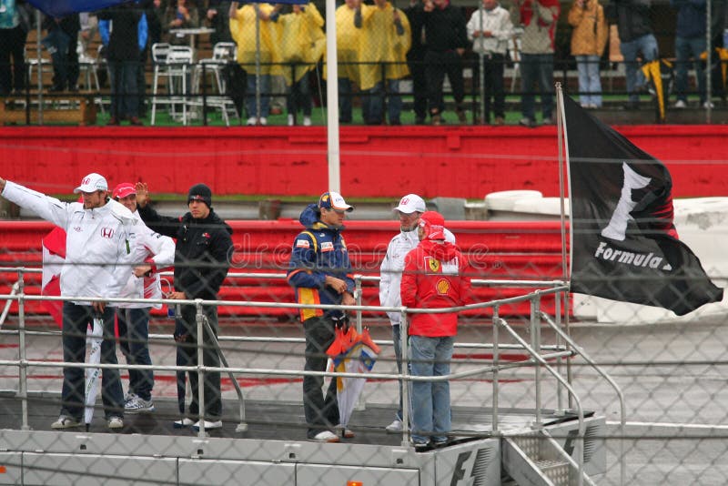 F1 Drivers Parade editorial stock photo. Image of prix - 5813808