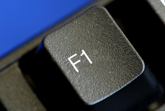 The F1 Key Represents Help or Assistance Stock Photo - Image of contact ...