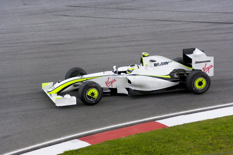 F1 2009 - GP Do Brawn De Rubens Barrichello Foto de Stock Editorial ...