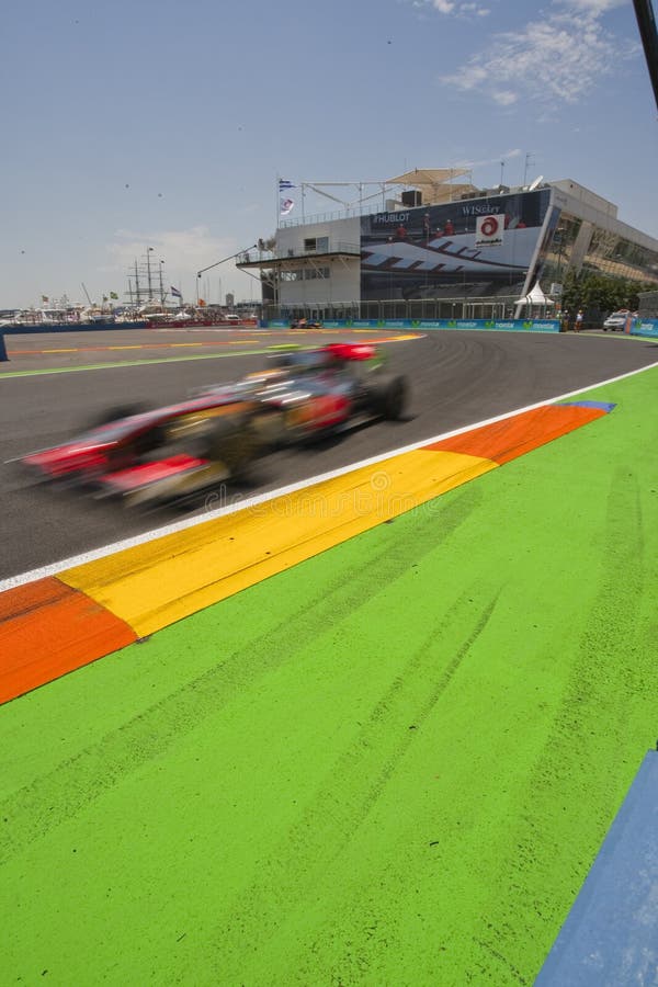 F1 Valencia Street Circuit 2010 Editorial Stock Photo - Image of exite ...